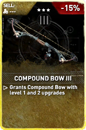 Compound Bow (Expedition Card) - WikiRaider